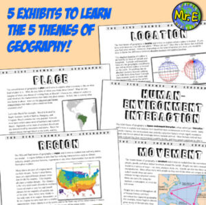 5 Themes of Geography Stations Activity | Five Themes of Geography ...