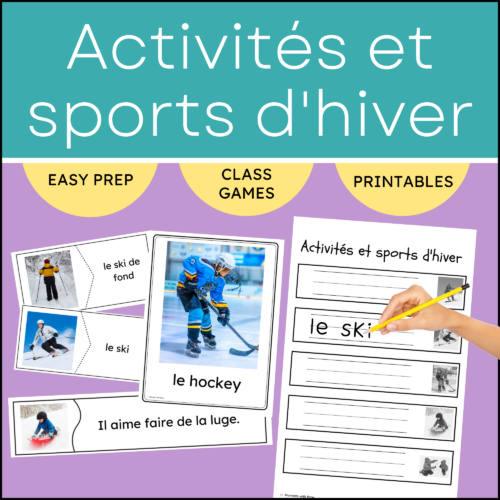 French Winter Vocabulary Games, Worksheets, and Puzzles | Made By Teachers