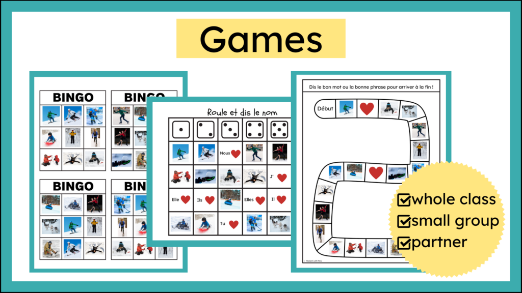 French Winter Vocabulary Games, Worksheets, and Puzzles | Made By Teachers
