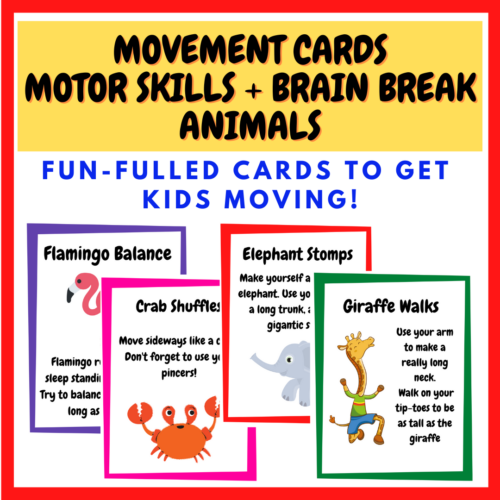 Movement Break Cards and Brain Break Cards: Animal walks | Made By Teachers
