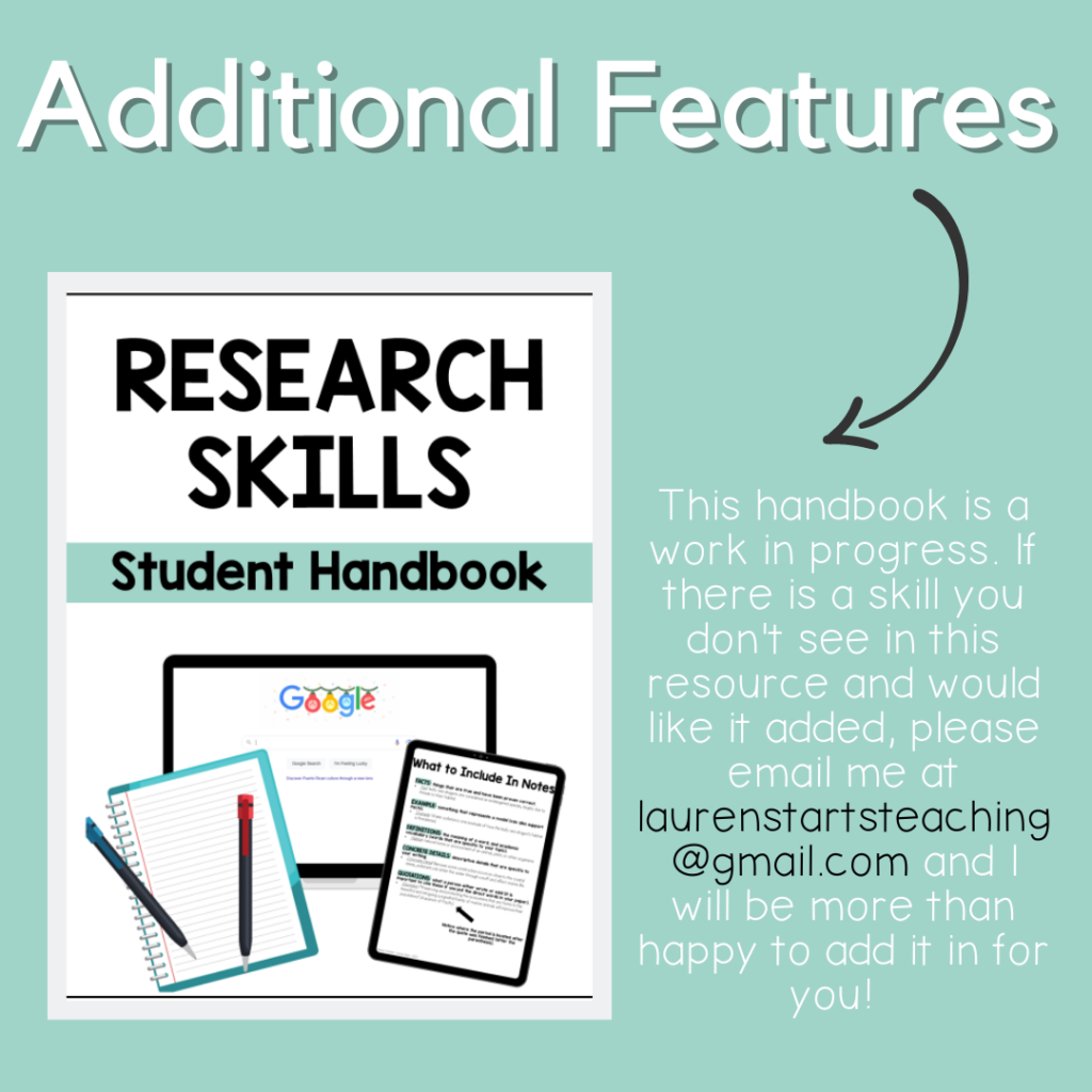 Research Skills Student Handbook | Made By Teachers