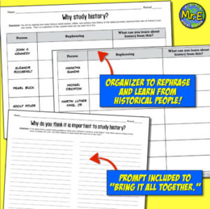 Why Study History? Primary Source Analysis for American and World ...