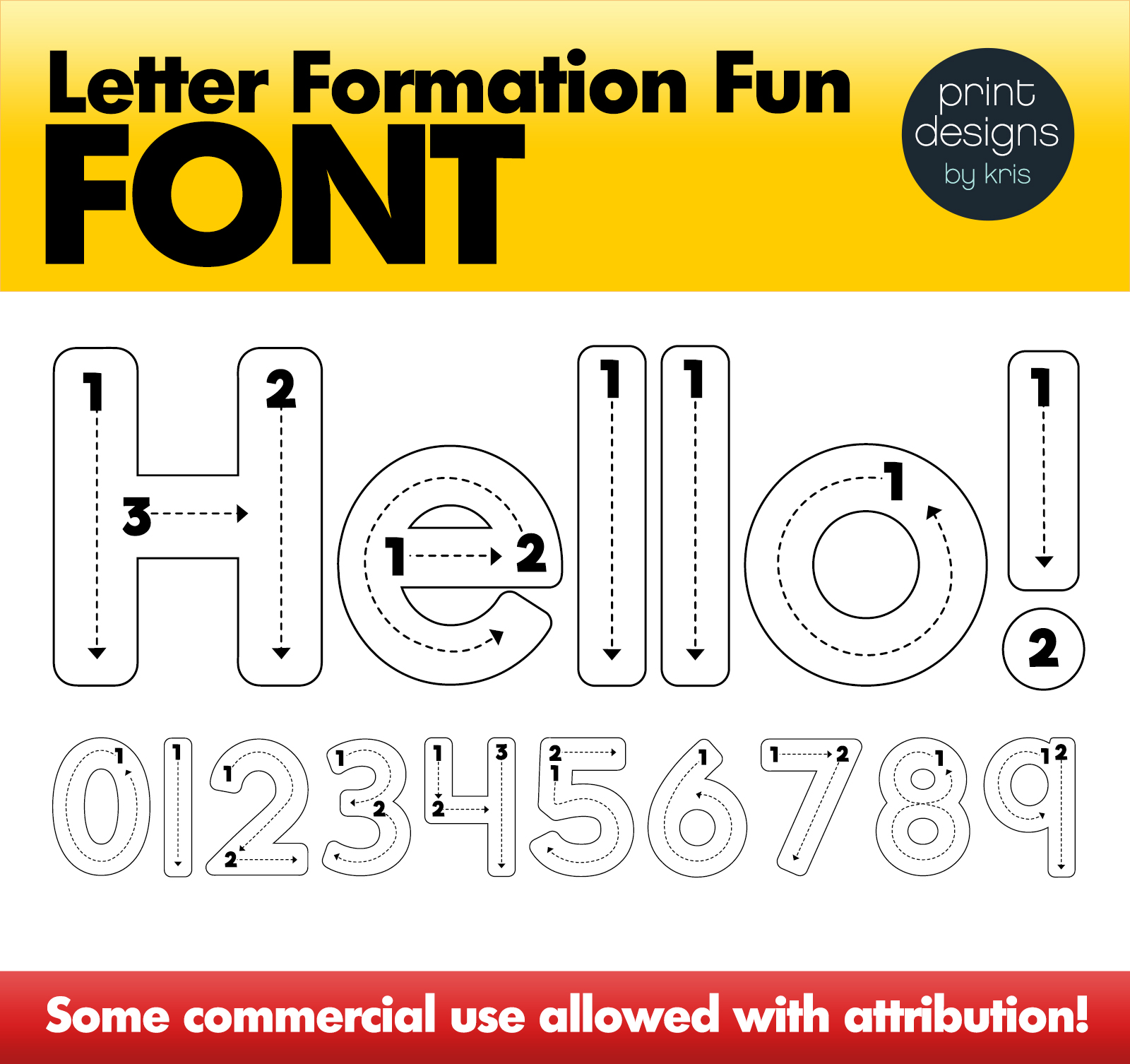 Letter Tracing Font - Letter Formation Font - Writing Letters Font ...