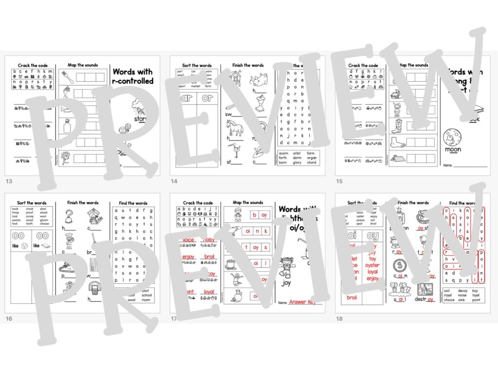Diphthongs and R-Controlled Vowel Trifold Worksheets | Made By Teachers