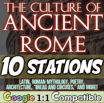 Roman Empire Culture Stations | 10 Stations for Ancient Rome Culture ...