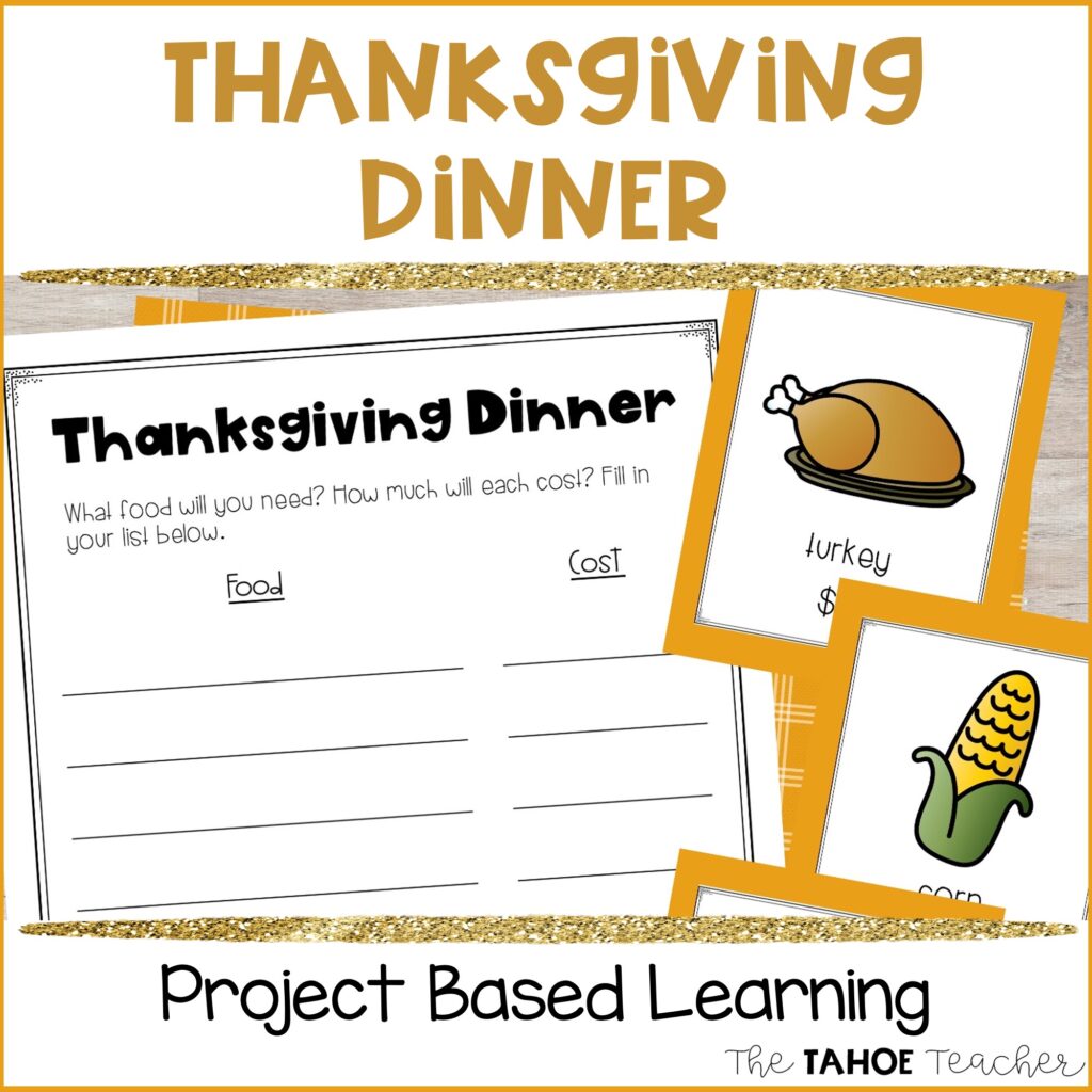 Planning a Thanksgiving Dinner Project Based Learning | Made By Teachers