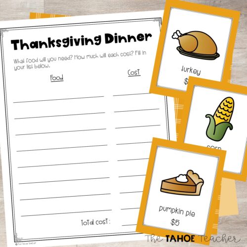 Planning a Thanksgiving Dinner Project Based Learning | Made By Teachers