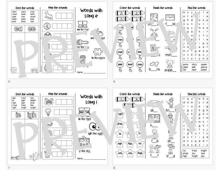 Long Vowel Spelling Patterns Phonics Trifold Worksheets | Made By Teachers