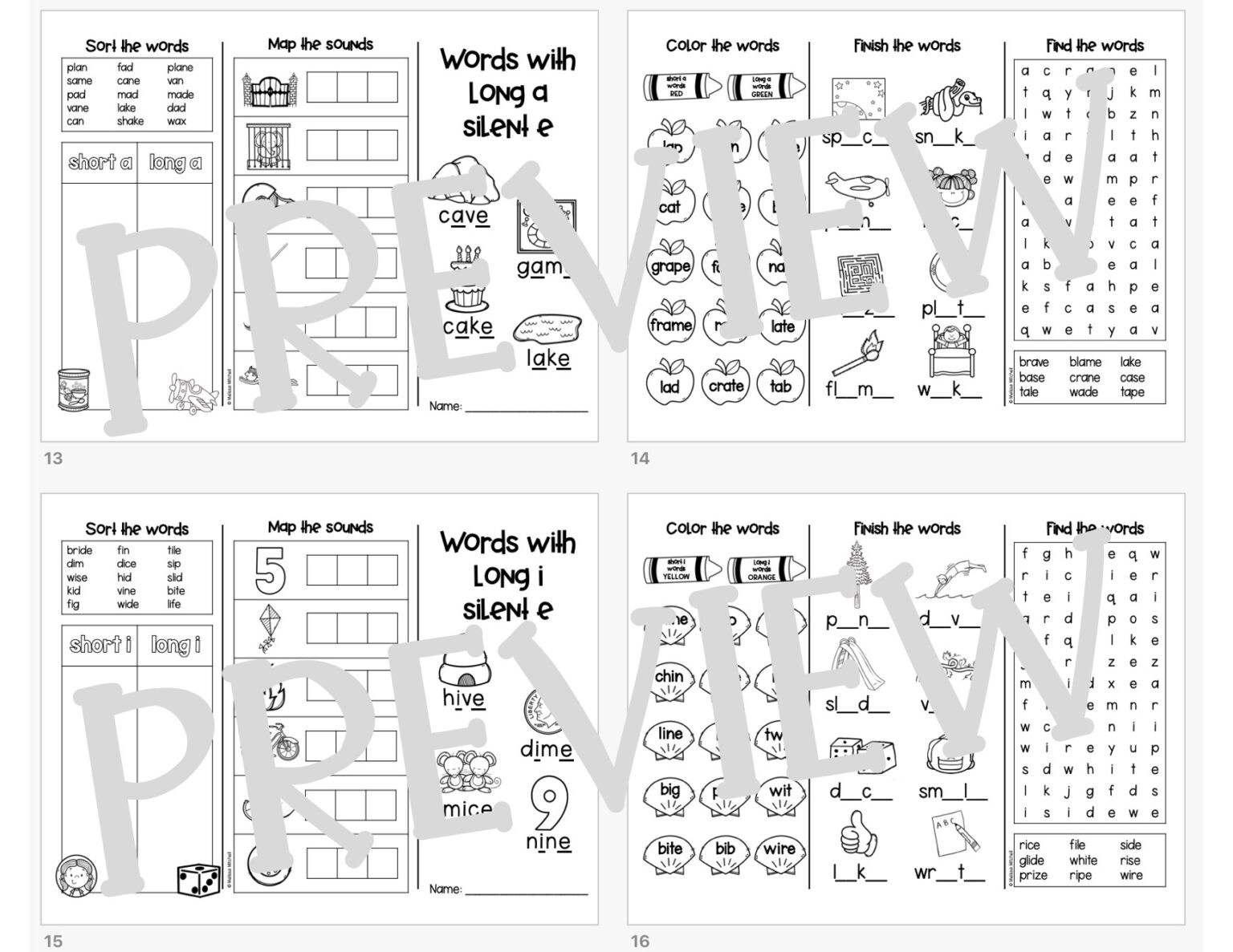 Long Vowel Spelling Patterns Phonics Trifold Worksheets | Made By Teachers