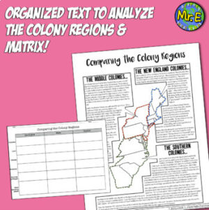 13 Colonies Regions New England, Middle, & Southern Colony Regions ...