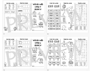 Long Vowel Spelling Patterns Phonics Trifold Worksheets | Made By Teachers