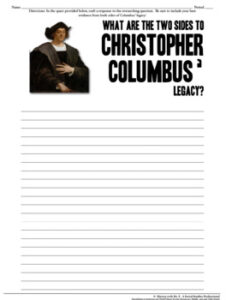 Christopher Columbus | The Two Sides of Christopher Columbus DBQ ...
