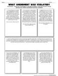 Bill of Rights Scenario Activity | Which Bill of Rights Amendment was ...
