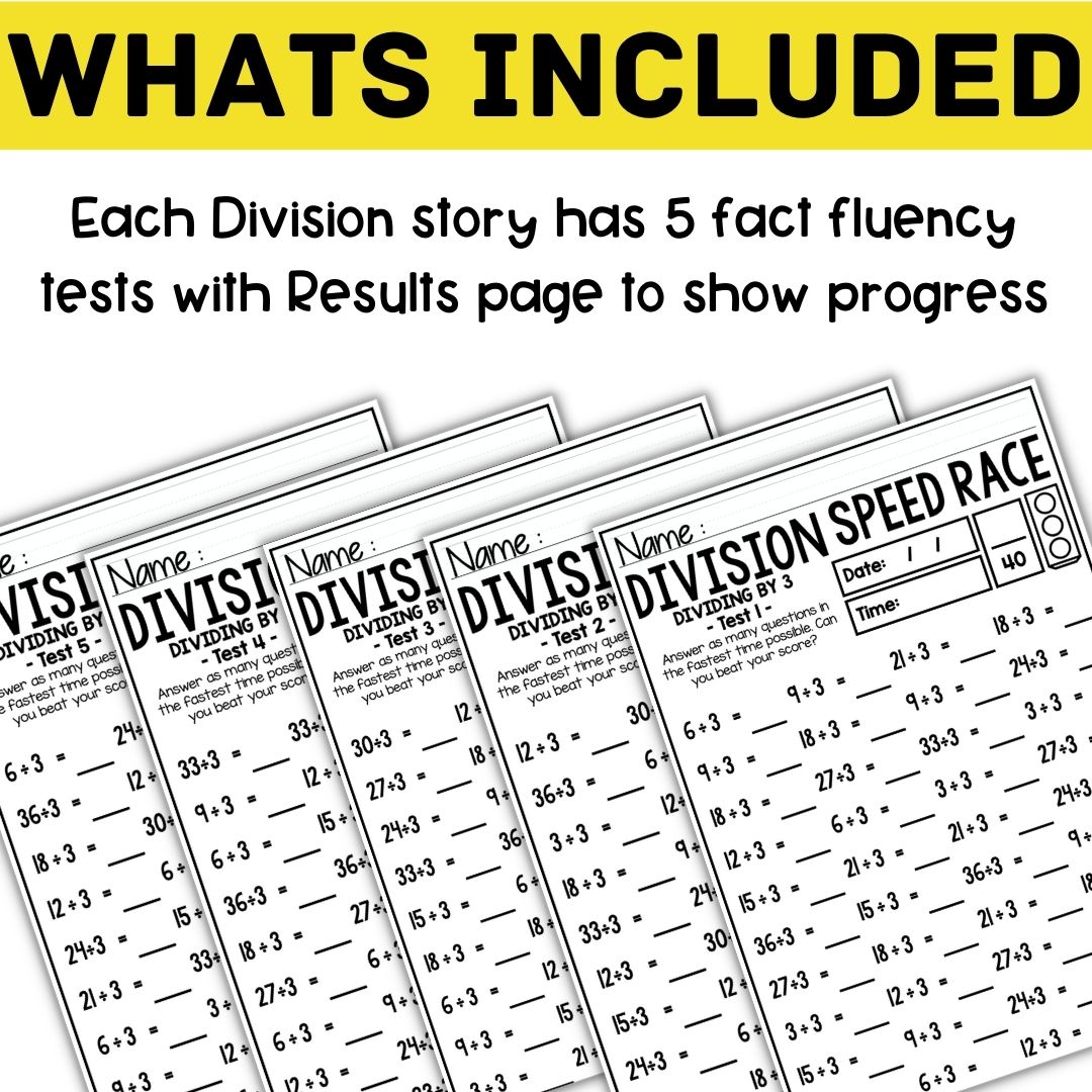 Division Fact Fluency Practice | Made By Teachers