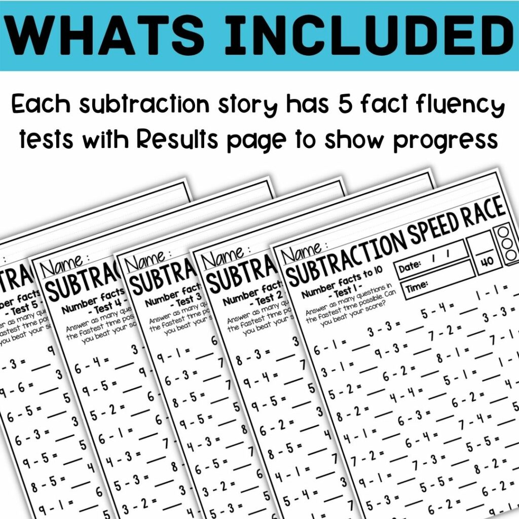 Subtraction Fact Fluency Practice | Made By Teachers