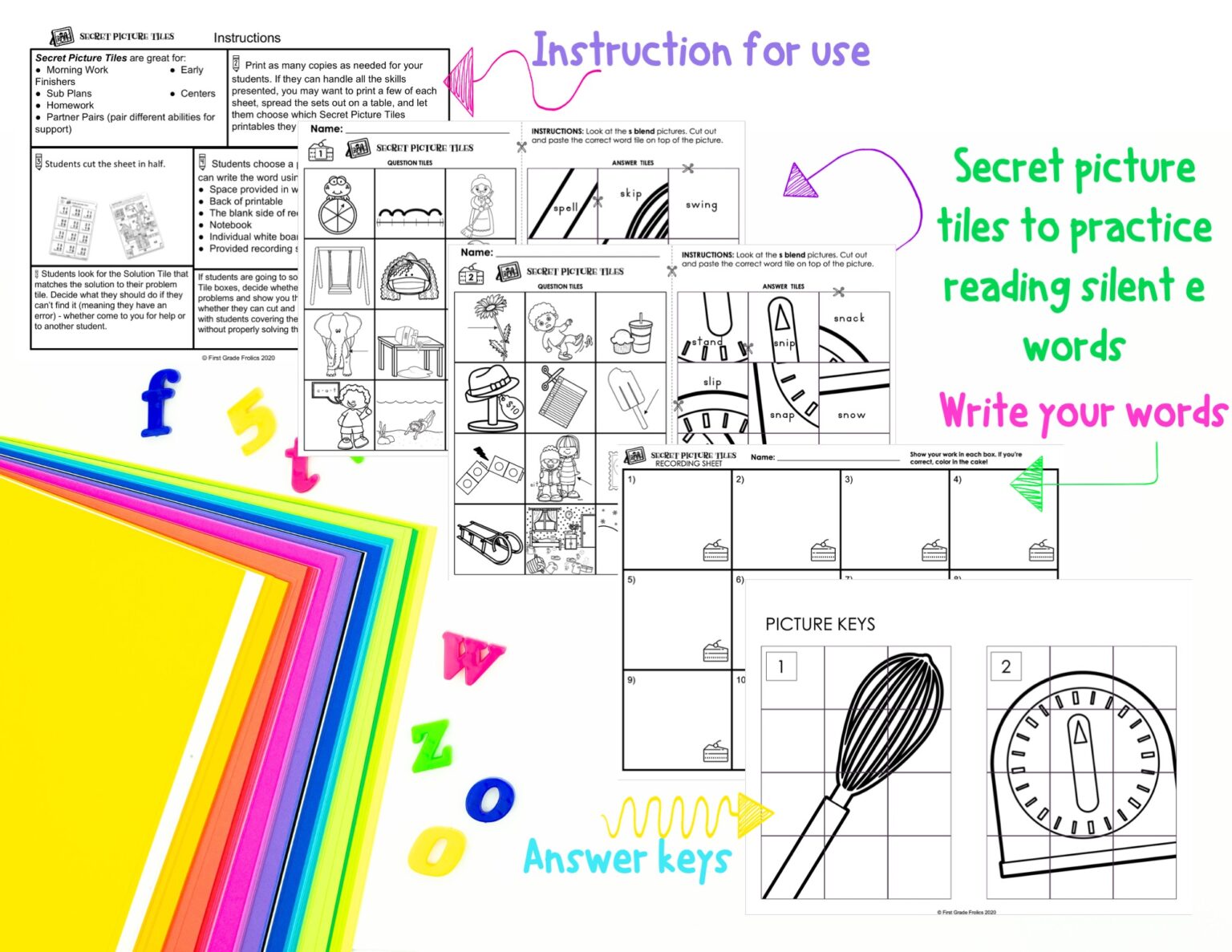 Blends Secret Pictures | Made By Teachers