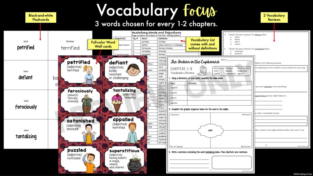 The Indian in the Cupboard Novel Study Unit | Comprehension with ...