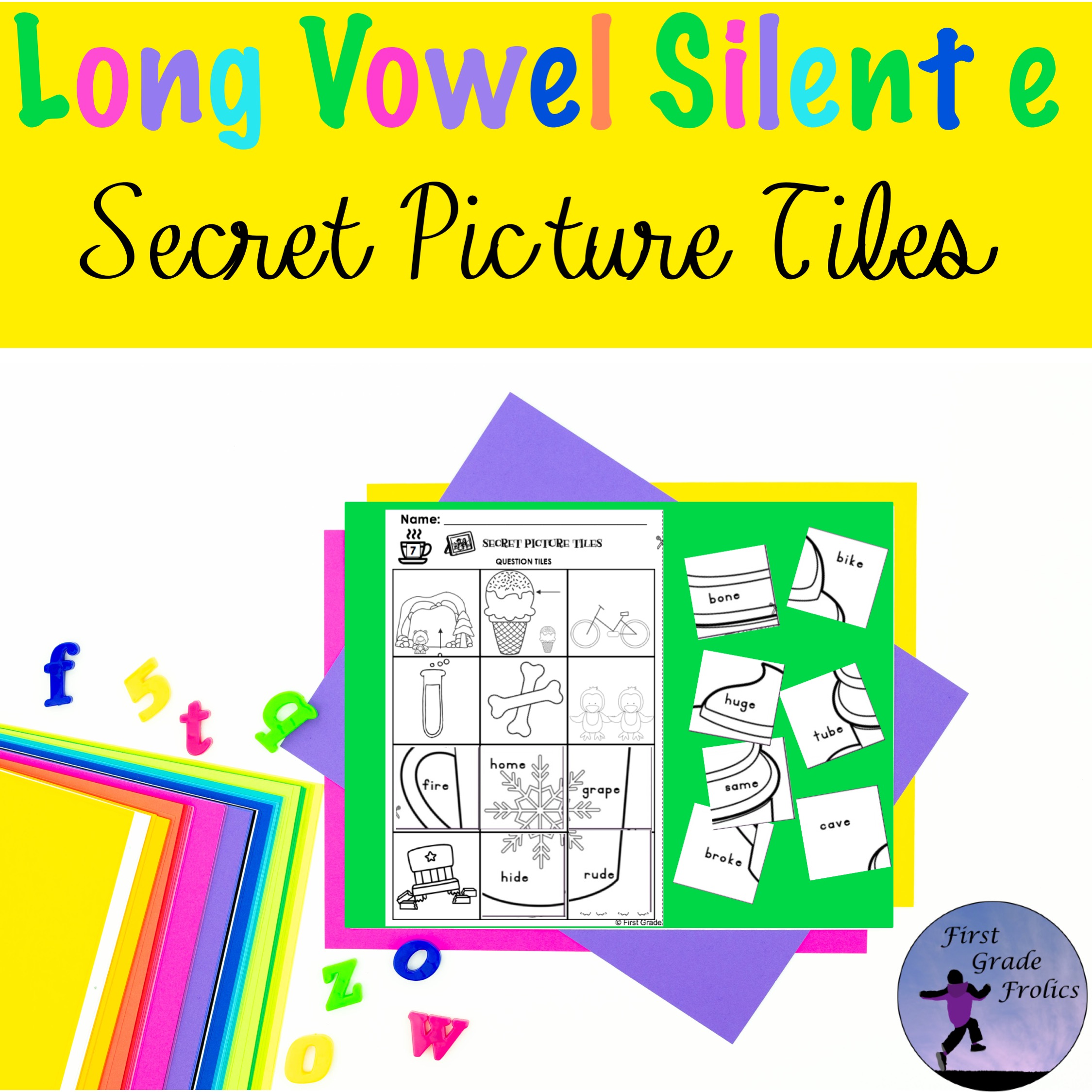 Long Vowel Silent e Secret Pictures | Made By Teachers