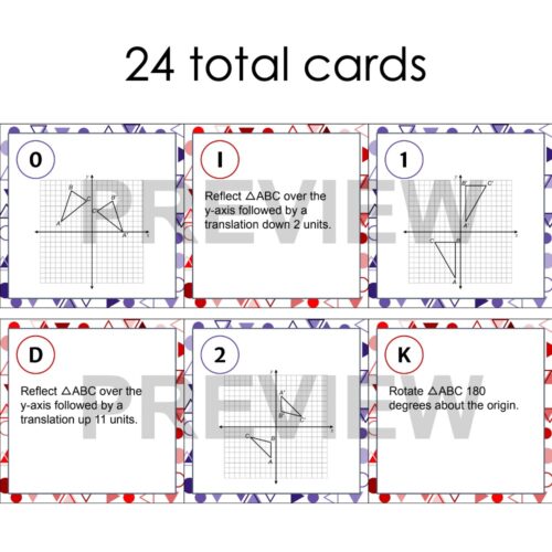 Sequence of Transformations Matching Activity | Made By Teachers