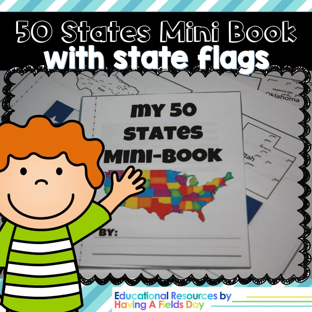 50 States and State Flags Mini Book | Made By Teachers