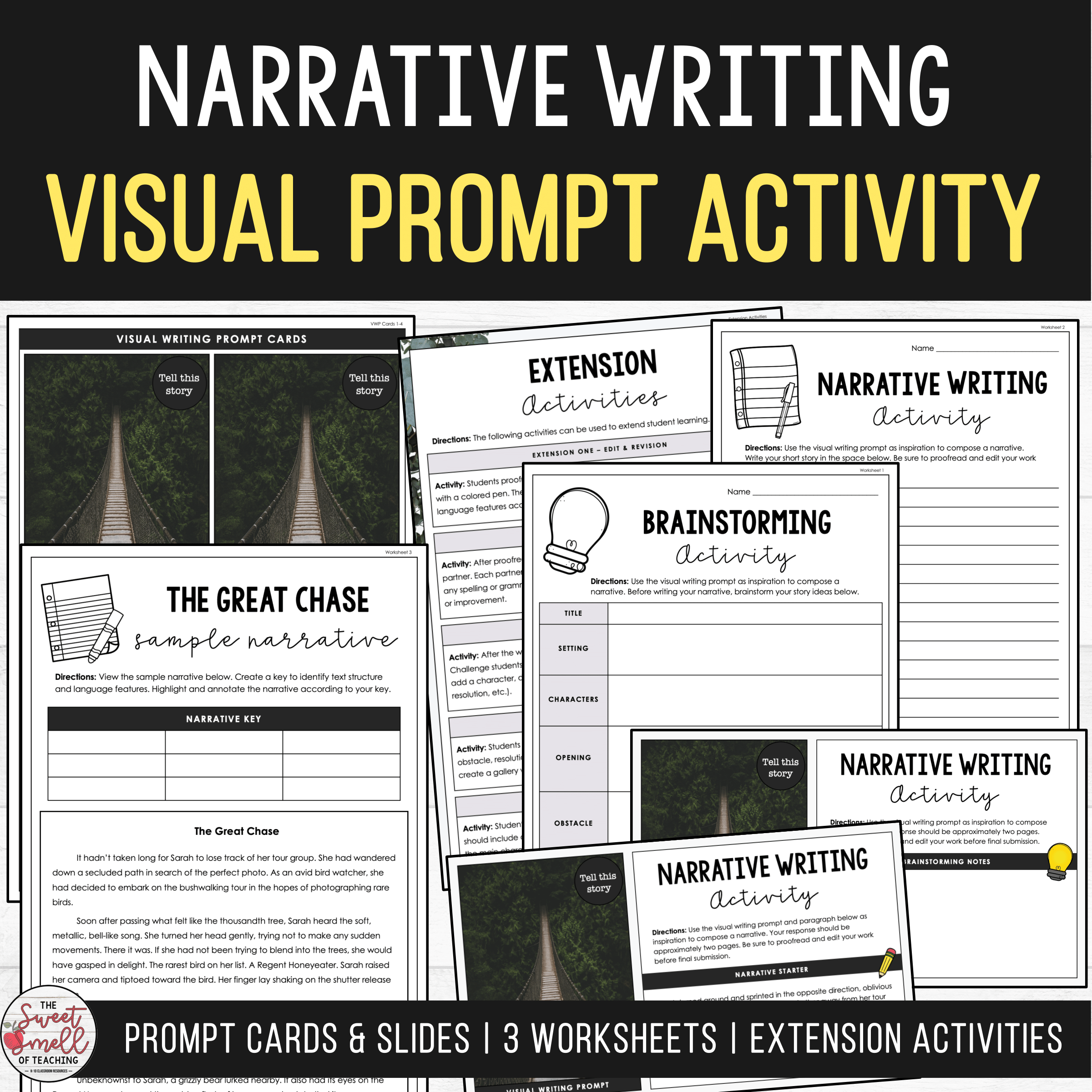 Practice Narrative Writing Visual Writing Prompt Activities With Practice Narrative Writing Visual Writing Prompt Activities With