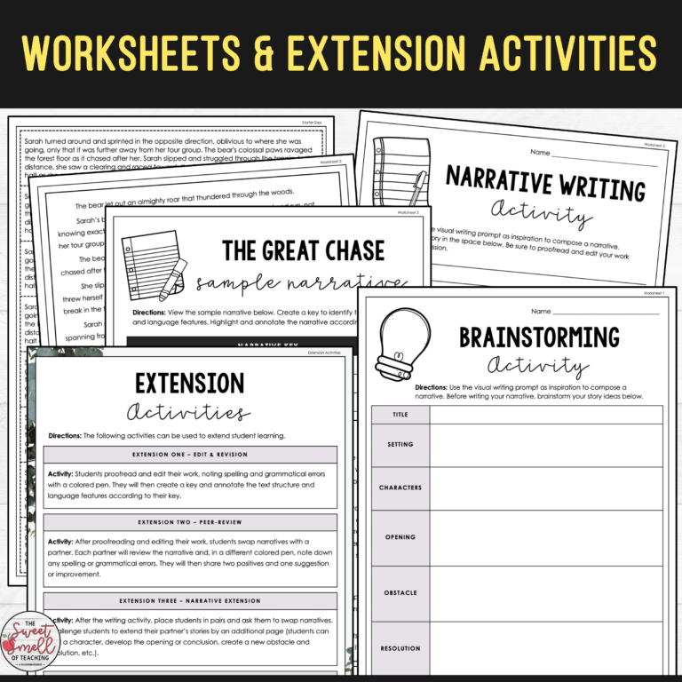 Practice Narrative Writing Visual Writing Prompt Activities with ...