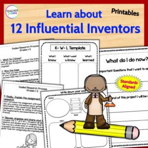 FAMOUS INVENTORS Research Project Biography Writing + Posters | Made By ...