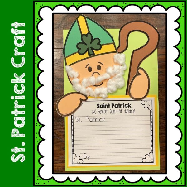 St. Patrick Craft, Catholic Saint Patrick Craft | Made By Teachers