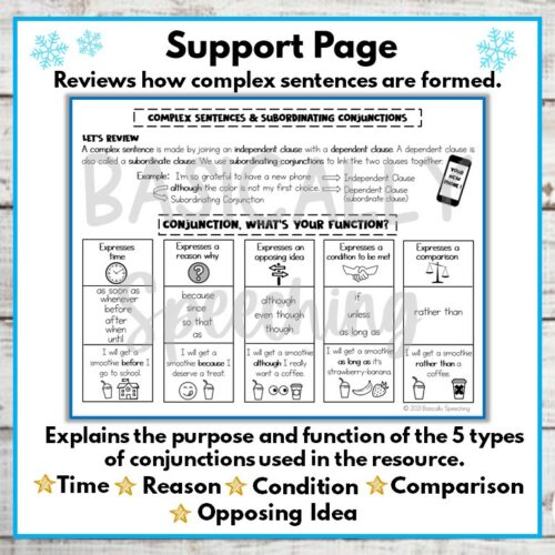 Writing Complex Sentences With Subordinating Conjunctions Activity ...