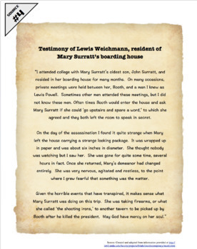 Abraham Lincoln Assassination | Civil War + Reconstruction Activity ...