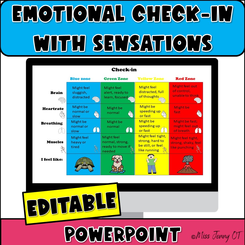 Self Regulation Interoception Focused Check In Chart | Made By Teachers