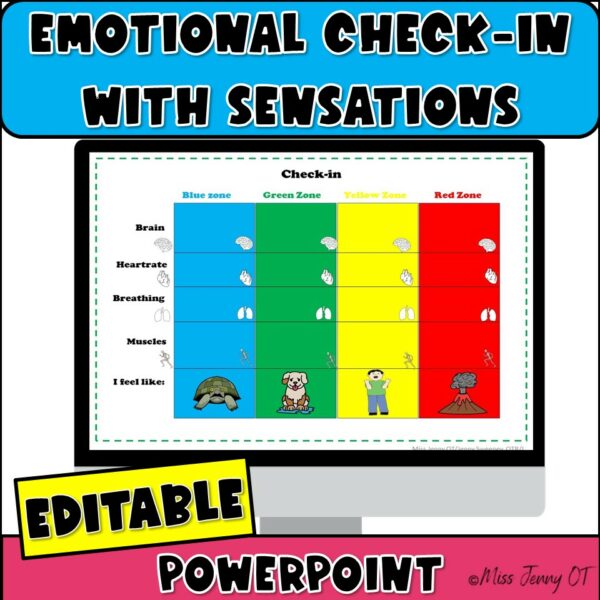 Self Regulation Interoception Focused Check In Chart | Made By Teachers