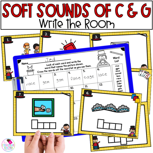 Soft C and G - Write the Room - Phonics Centers | Made By Teachers