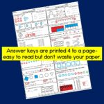 Math Spiral Review Daily Worksheets Morning Work Homework Month 1 ...