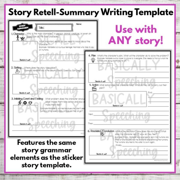 Story Retelling and Narrative Writing Activity with Story Grammar ...