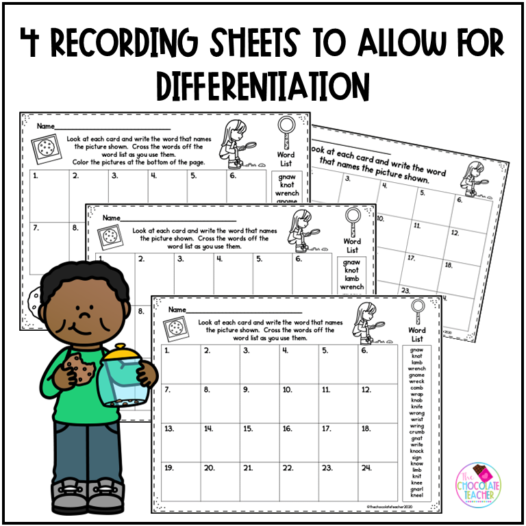 Silent Letters - WR GN KN MB - Phonics Centers - Write the Room | Made ...