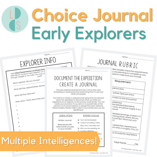 Journal Assignments (Early Explorers) | Made By Teachers