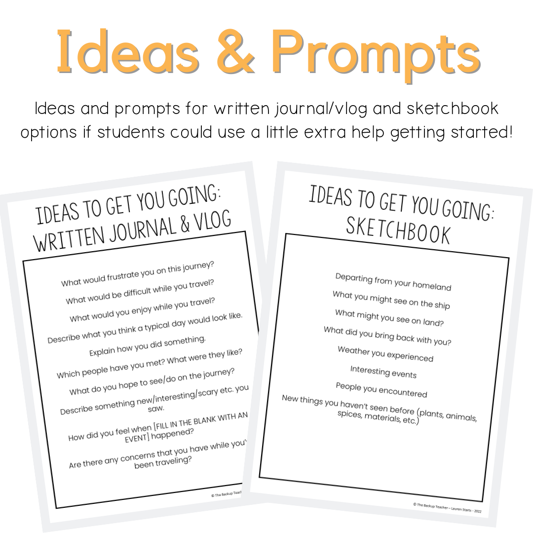 Journal Assignments (Early Explorers) | Made By Teachers