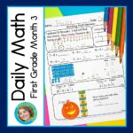 Math Spiral Review Daily Worksheets Morning Work Homework Month 3 Fall ...