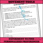 Self Regulation Check In Tools and Sensory Diet Template BUNDLE | Made ...