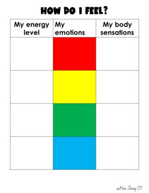 Self Regulation Check In Tools and Sensory Diet Template BUNDLE | Made ...