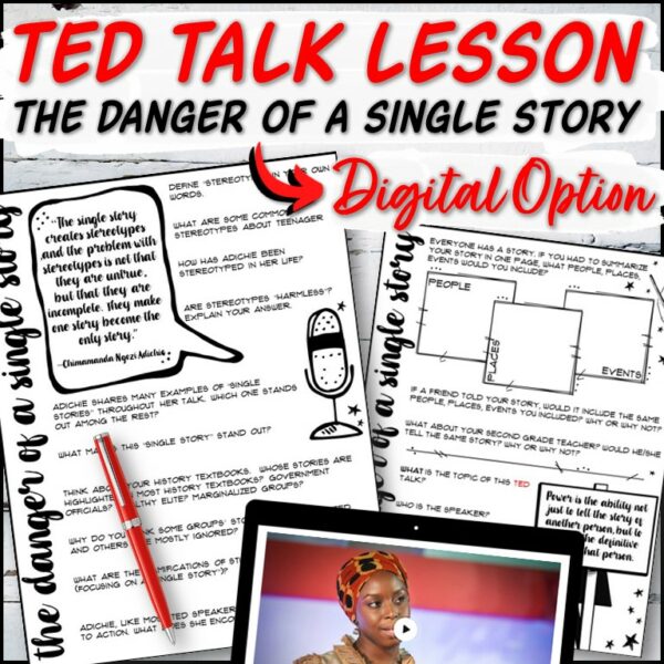 TED Talk Lesson (The Danger of a Single Story) with DIGITAL OPTION ...
