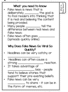 Identifying Fake News Flip Book | Made By Teachers