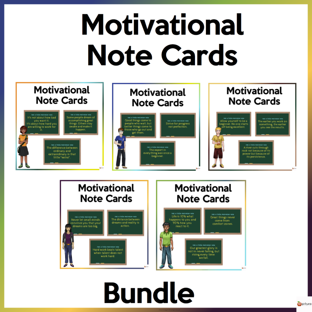 Motivational Note Cards Bundle | Made By Teachers
