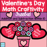 Valentine's Day Math Craft Freebie | Made By Teachers