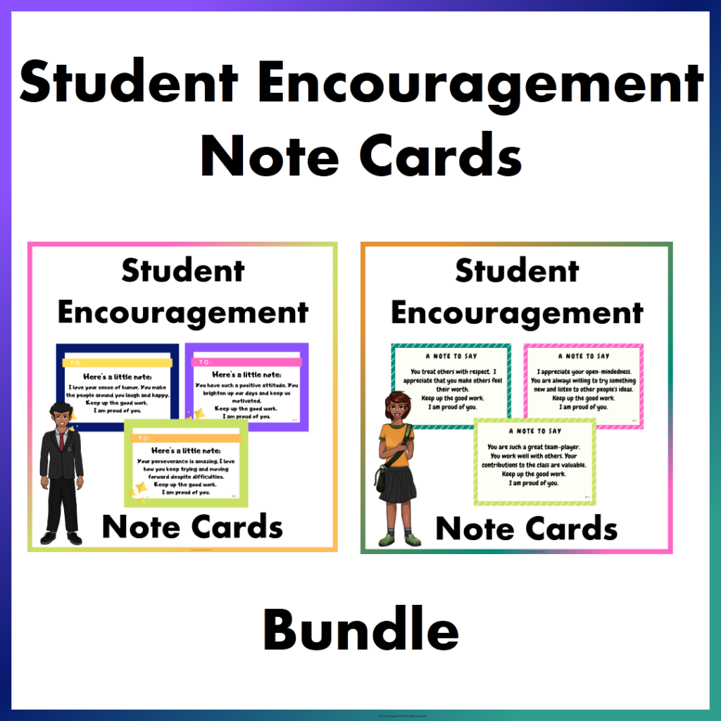 Student Encouragement Note Cards Bundle | Made By Teachers