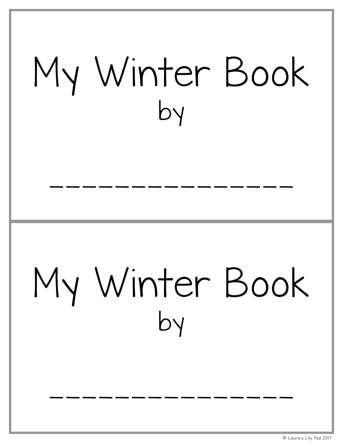 My Winter Book Editable and Personalized | Made By Teachers