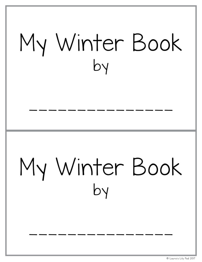 My Winter Book Editable and Personalized | Made By Teachers