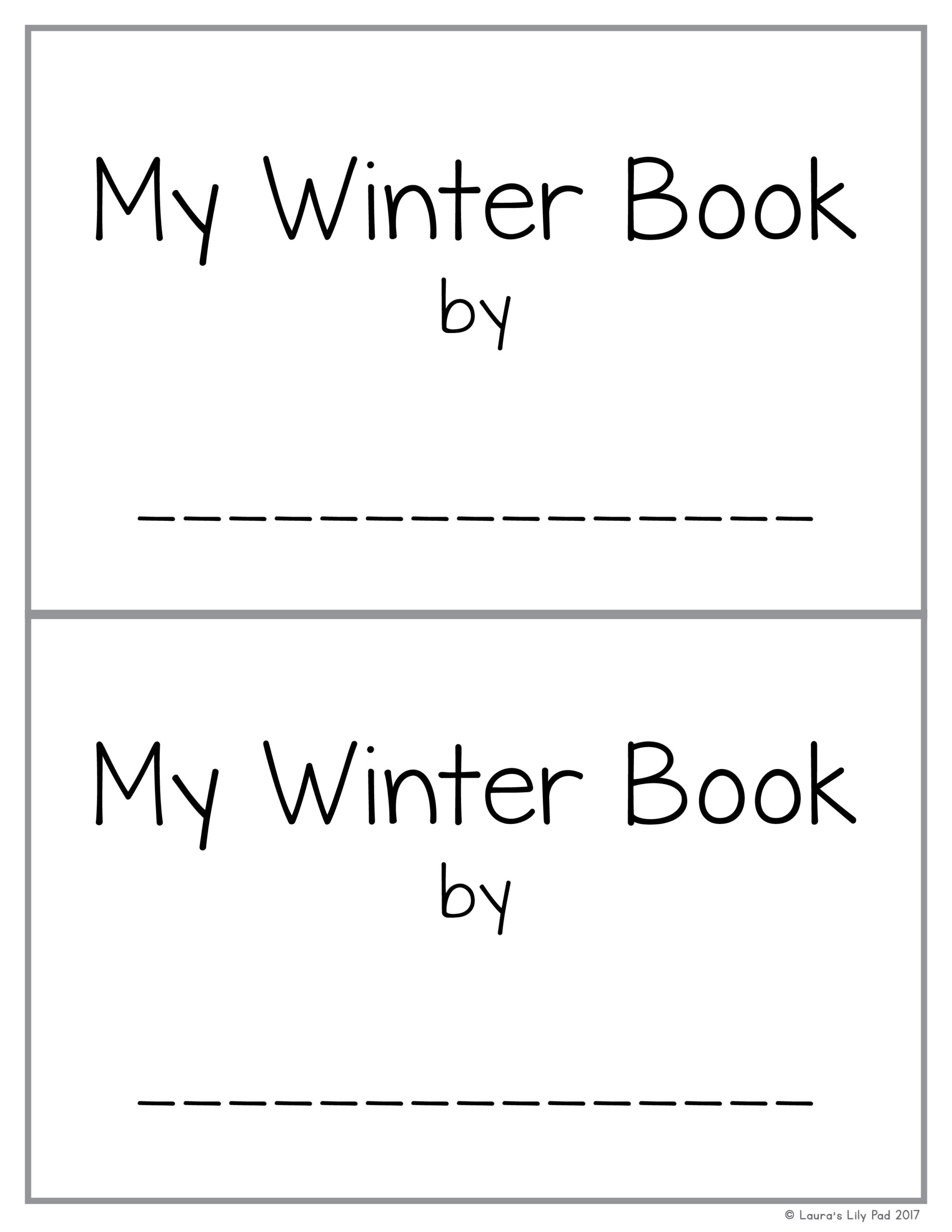 My Winter Book Editable and Personalized | Made By Teachers