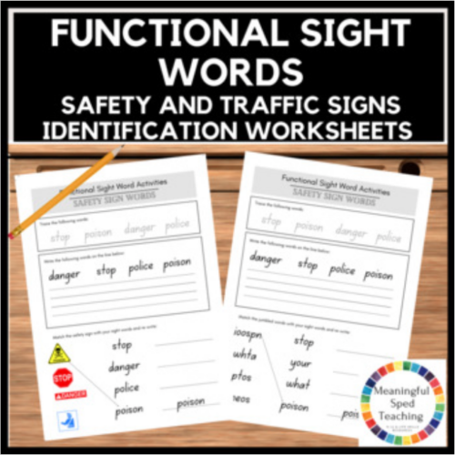 Life Skills Community Safety Signs Printable Worksheets Special ...